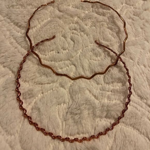 Tinna | Jewelry | 2 Copper Neck Collars Is Wavy 1 Wrap Around | Poshmark